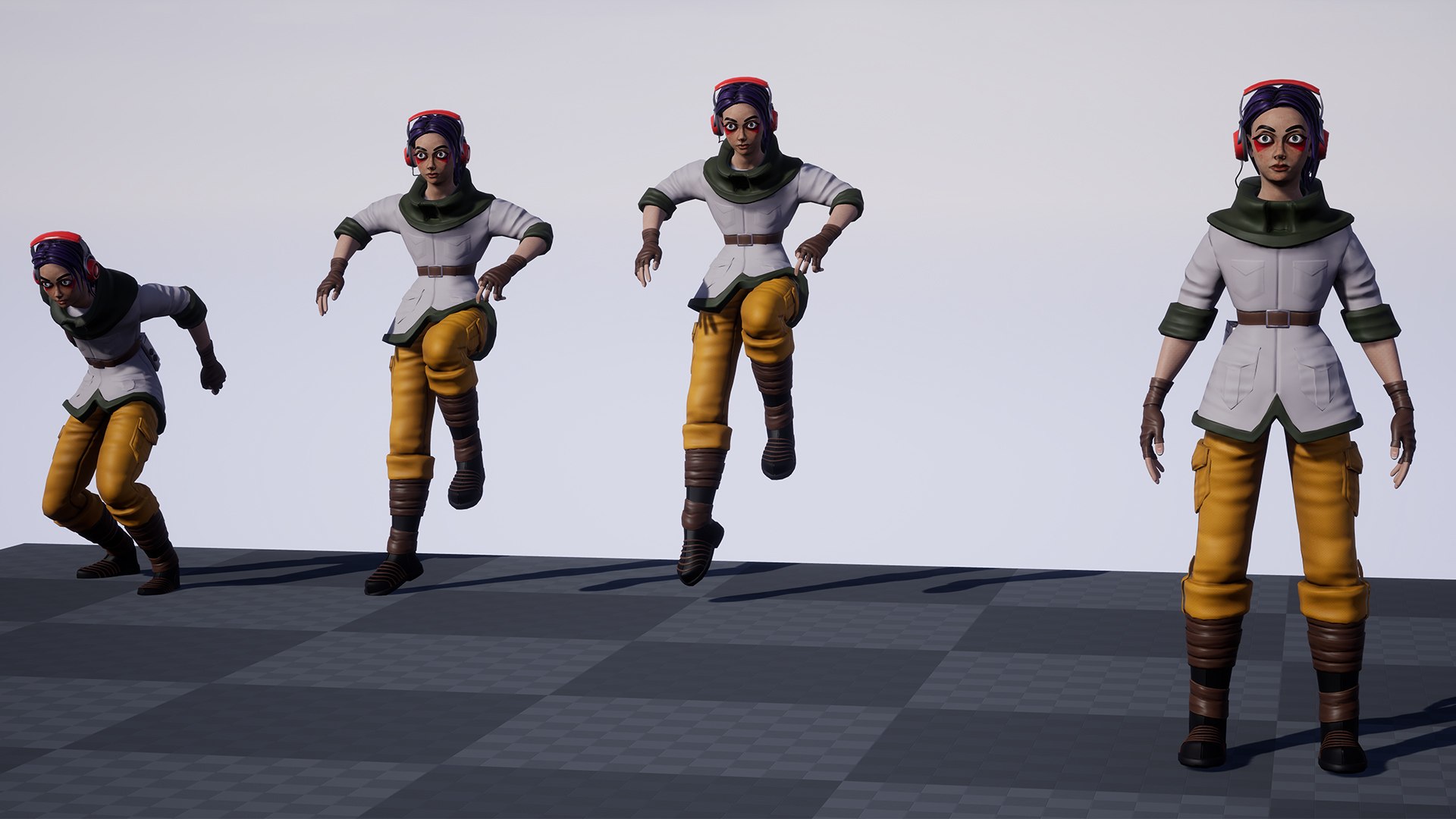 Stylized Character Female Adventure 01 UE Model - TurboSquid 2000454