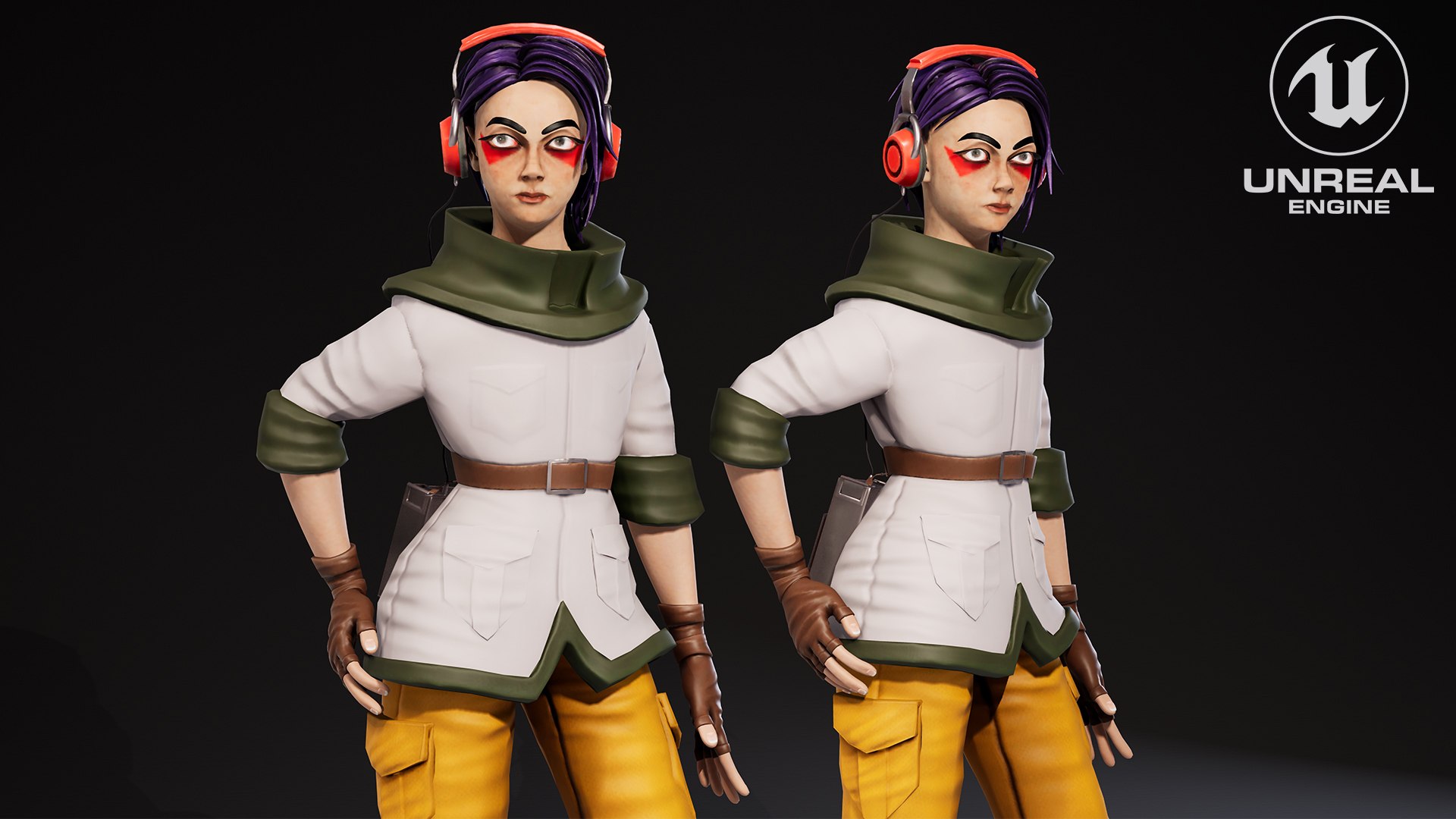 Stylized Character Female Adventure 01 UE Model - TurboSquid 2000454