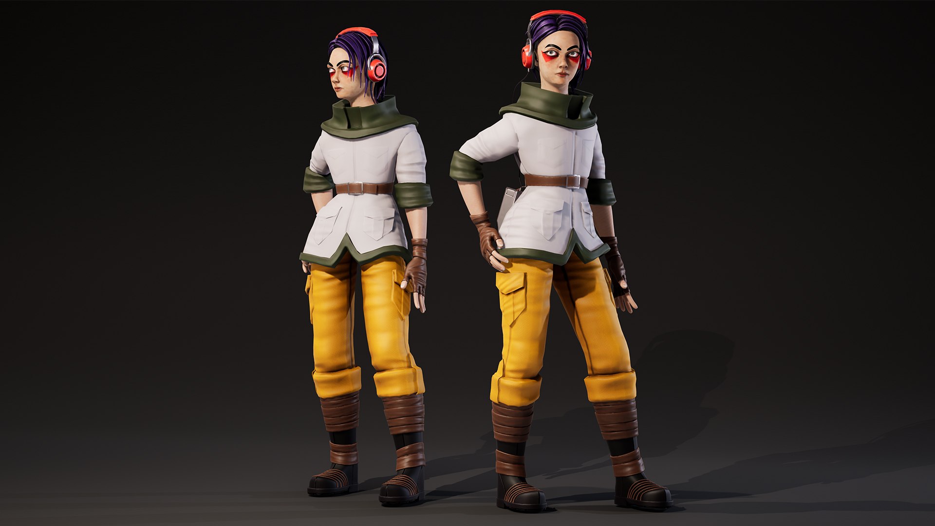 Stylized Character Female Adventure 01 UE Model - TurboSquid 2000454