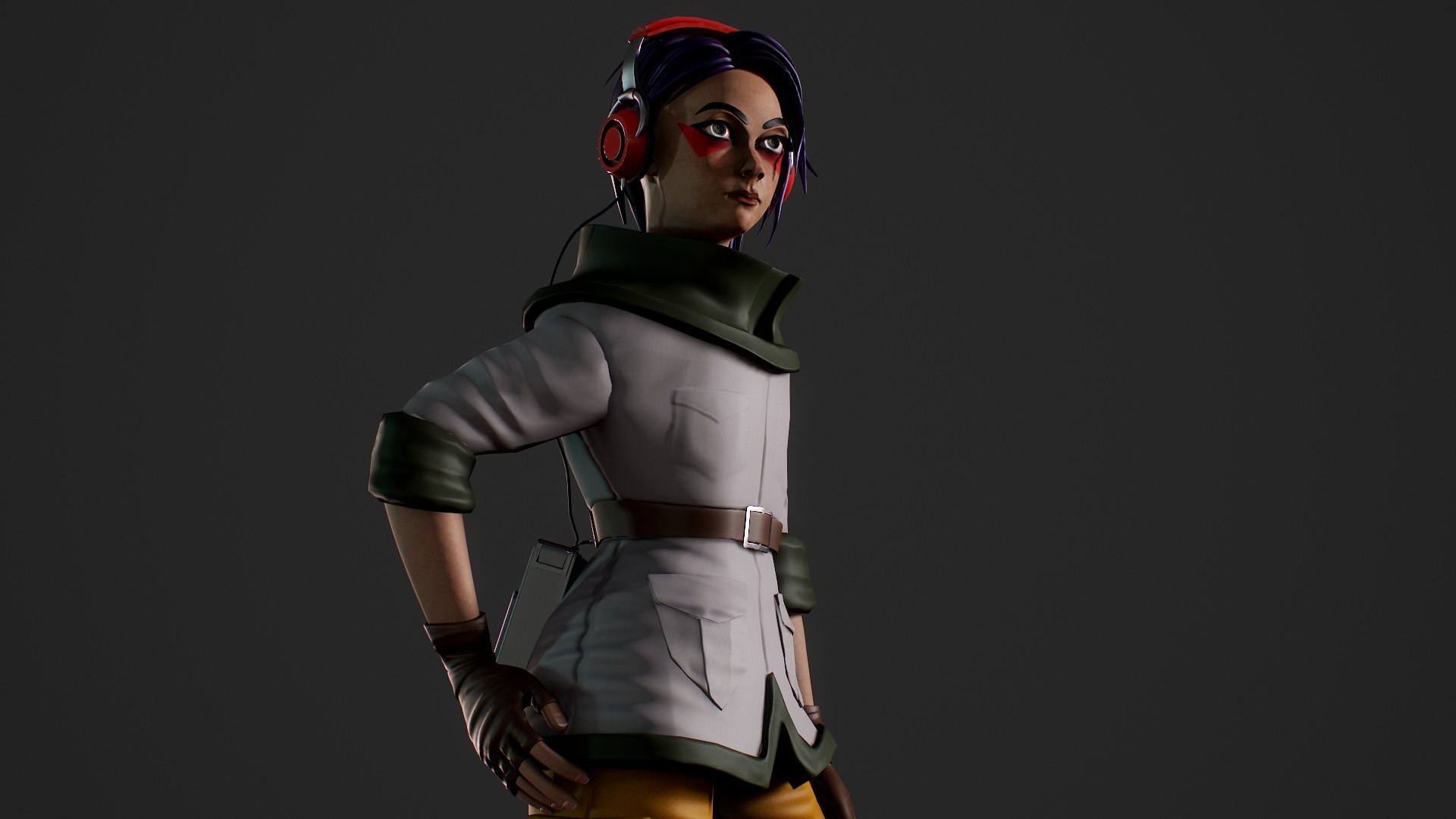 Stylized Character Female Adventure 01 UE Model - TurboSquid 2000454