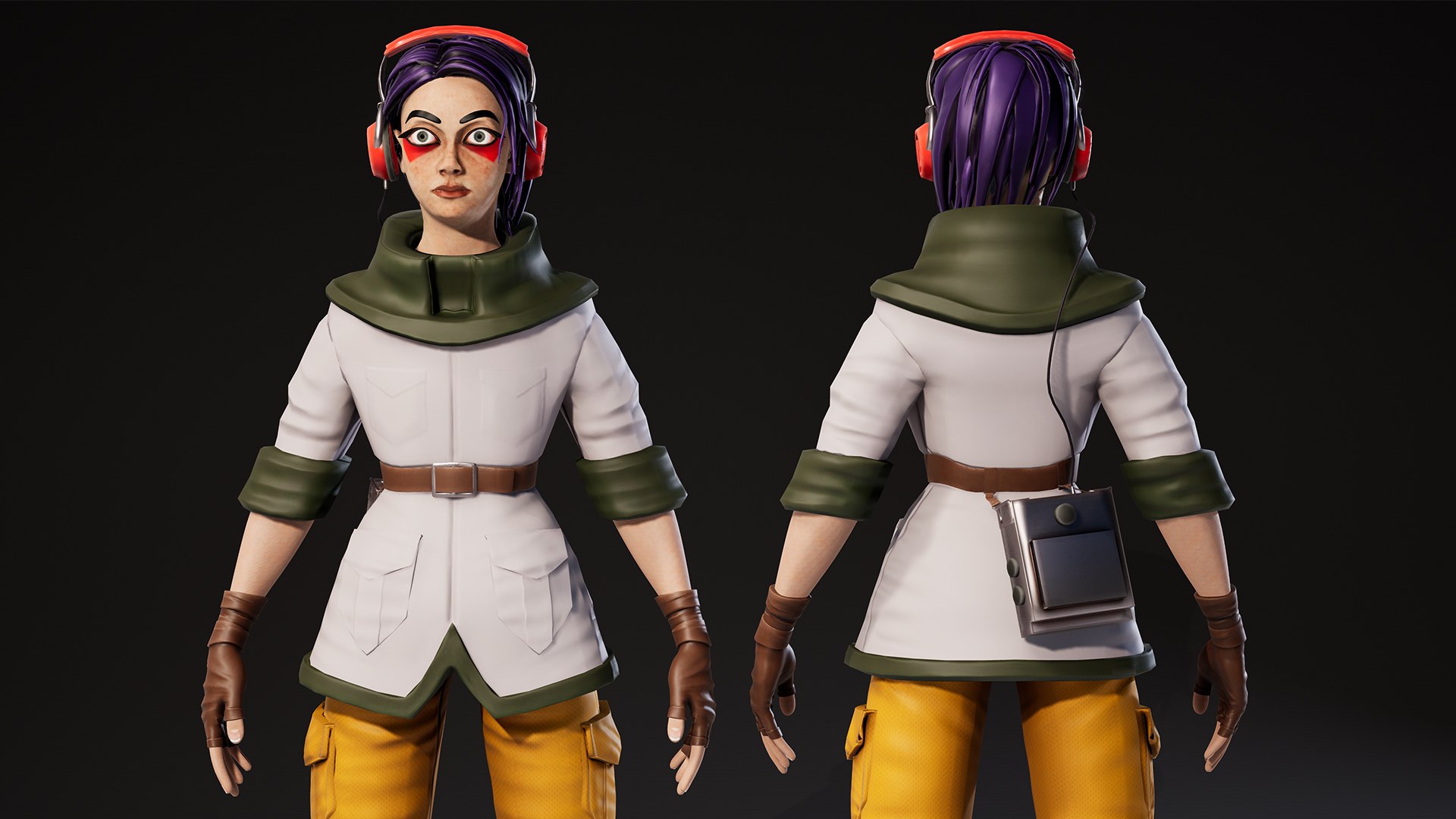 Stylized Character Female Adventure 01 UE Model - TurboSquid 2000454