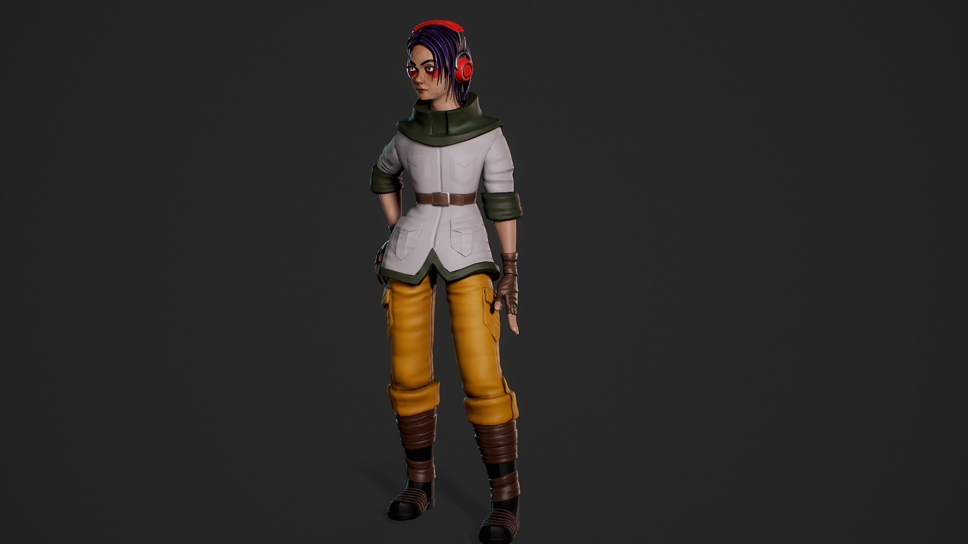 Stylized Character Female Adventure 01 UE Model - TurboSquid 2000454