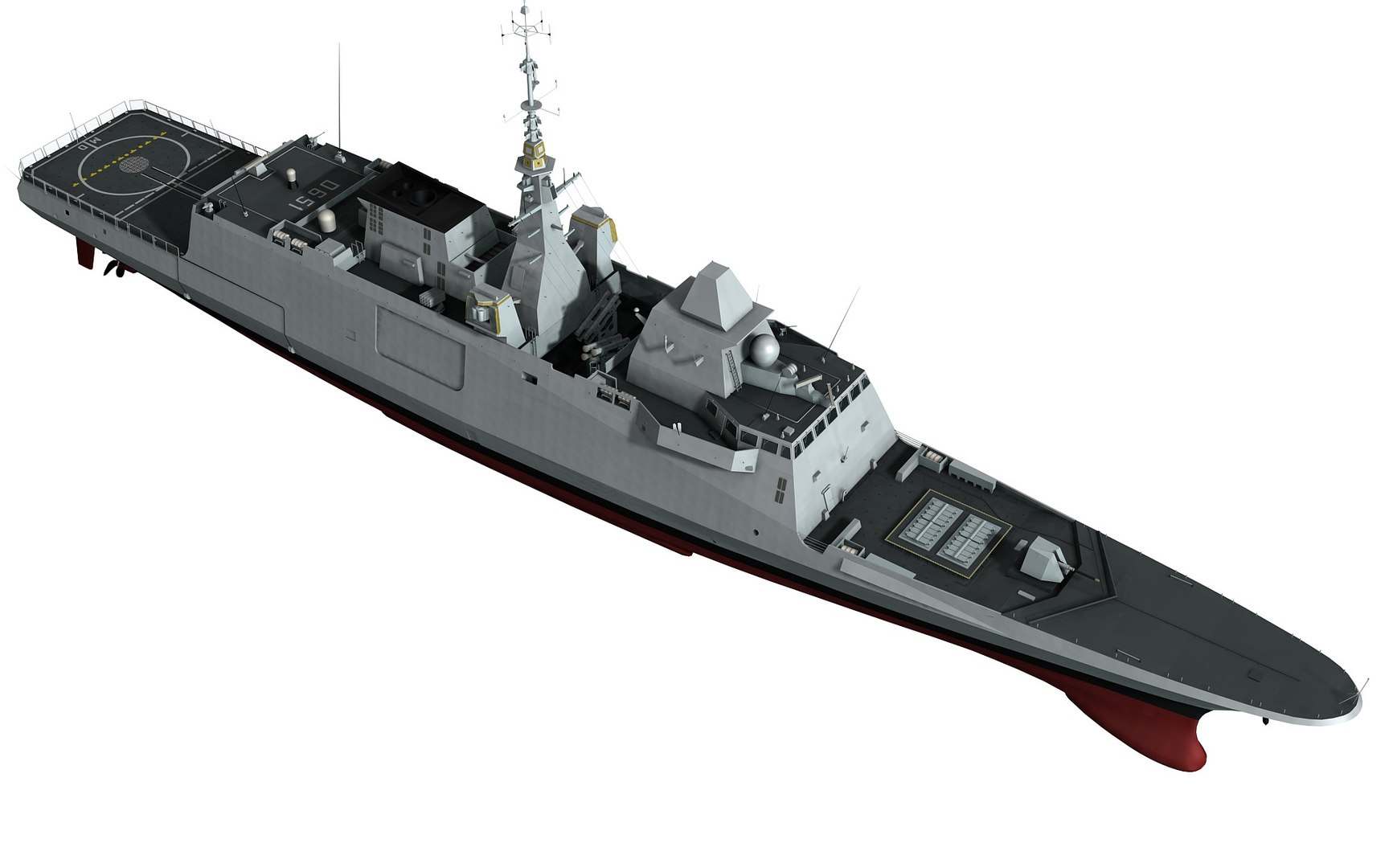 Modern Frigate 3D Model - TurboSquid 1996277