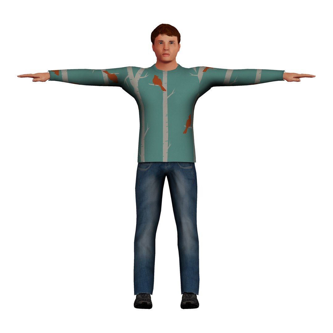 Low-poly Man 3D Model - TurboSquid 1651522