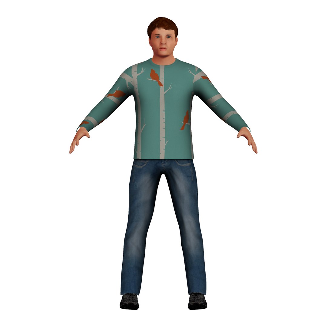 Low-poly Man 3D Model - TurboSquid 1651522