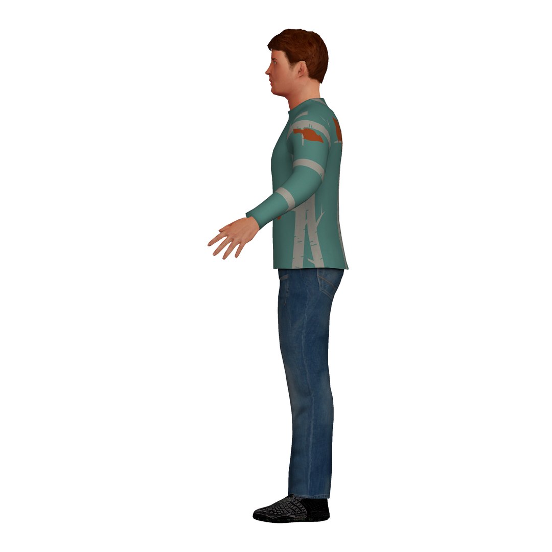 Low-poly Man 3D Model - TurboSquid 1651522