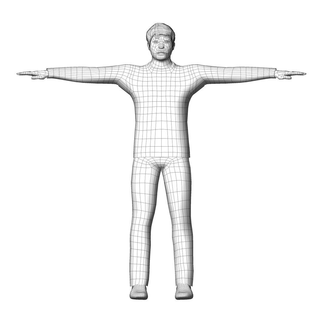 Low-poly Man 3D Model - TurboSquid 1651522