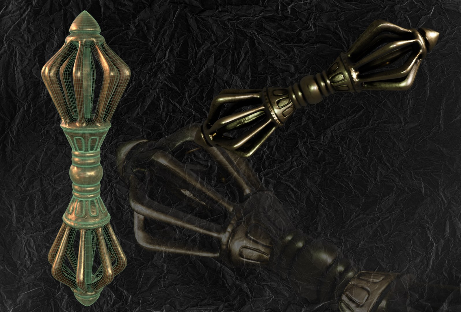 Vajra Weapon Model - TurboSquid 1408866
