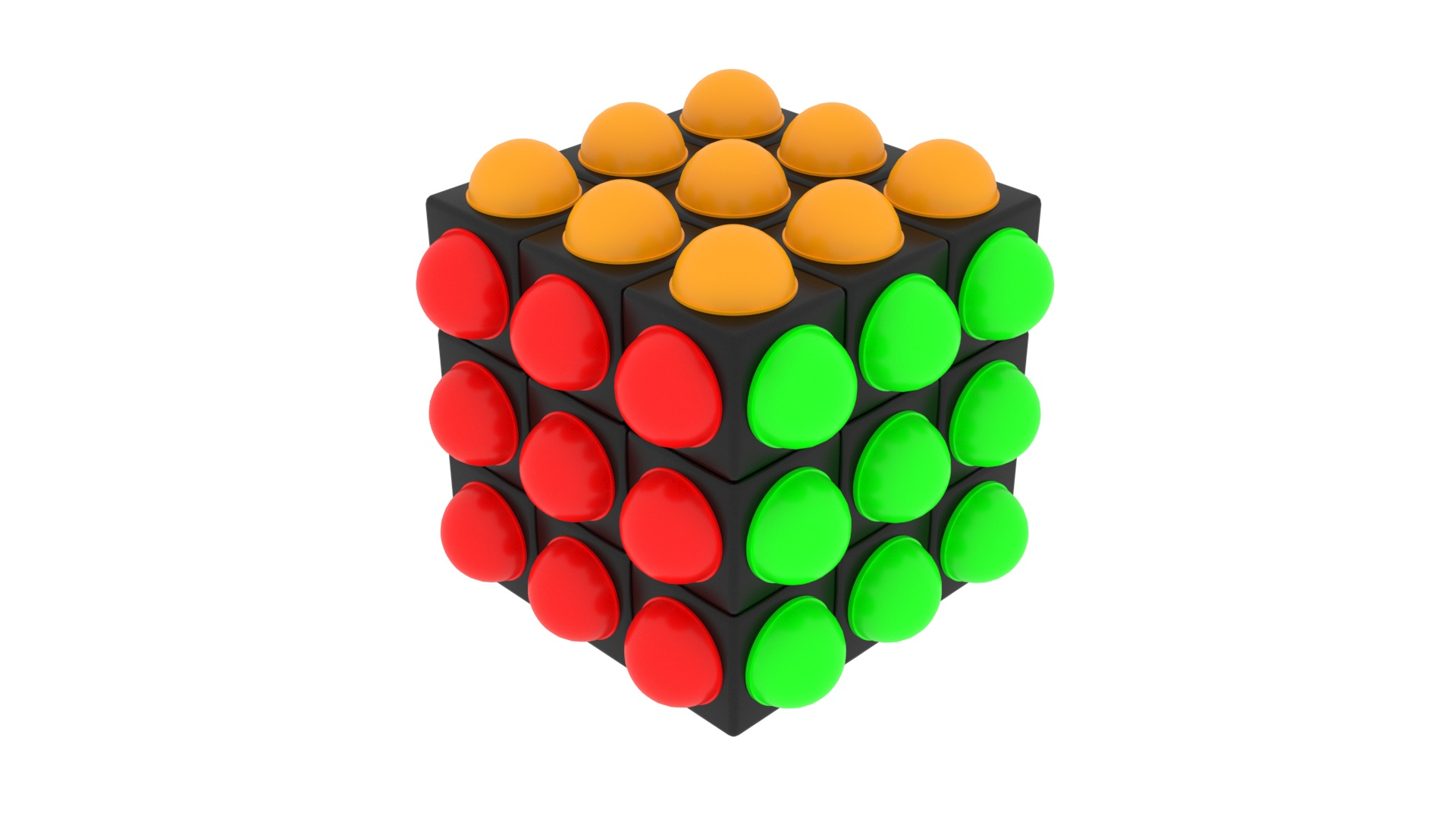Pop It Rubiks Cube 3D - TurboSquid 1880603