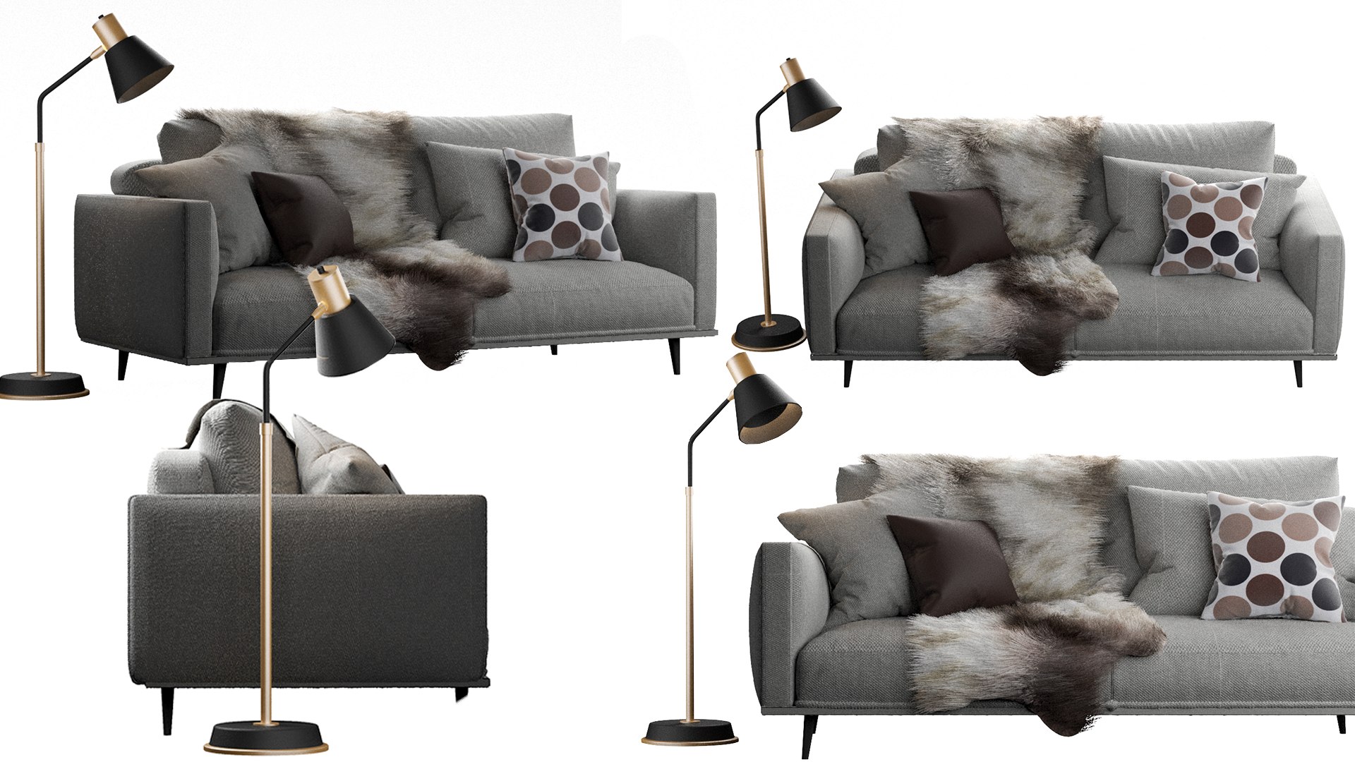 3D Modern sofa model - TurboSquid 1861620