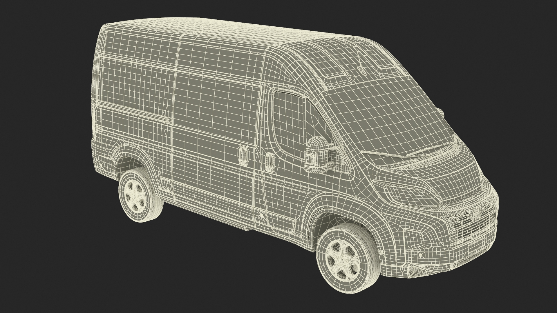 Gray Fiat Ducato Small Van 2025 3D Model - TurboSquid 2407098
