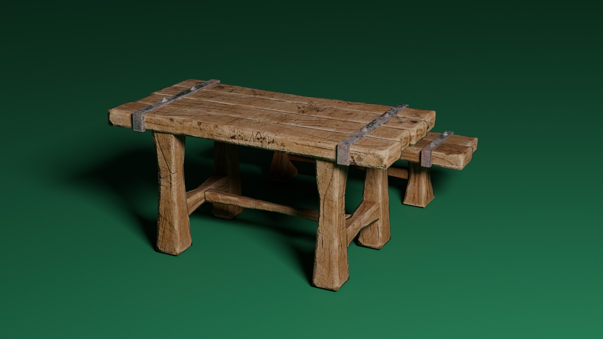 3D Model Medieval Table 1 - TurboSquid 2347381