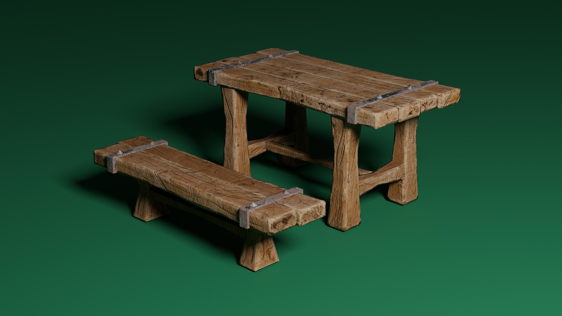 3D Model Medieval Table 1 - TurboSquid 2347381