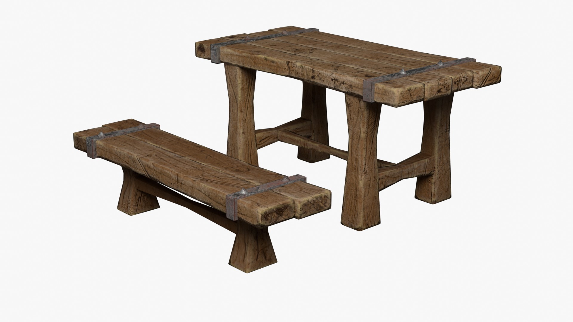 3D Model Medieval Table 1 - TurboSquid 2347381