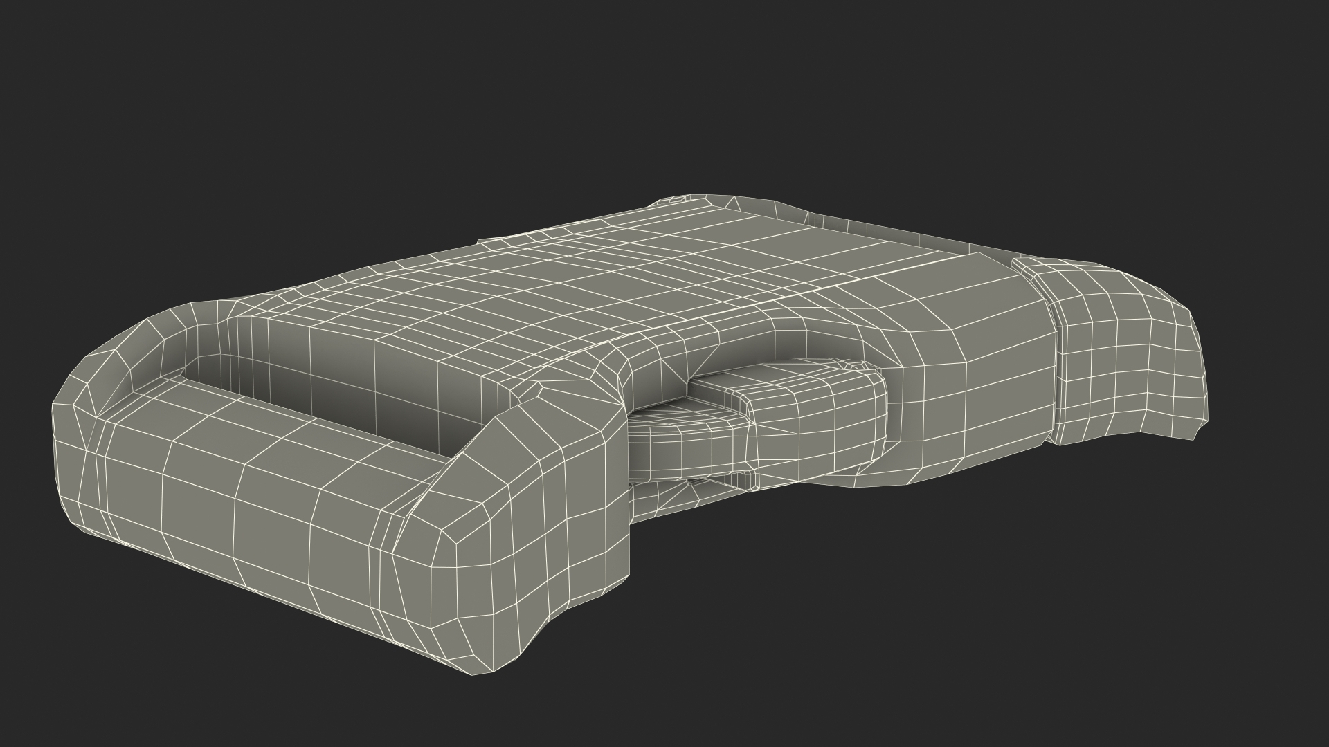 Contoured Side Release Plastic Buckle Red 3D Model - TurboSquid 1781222