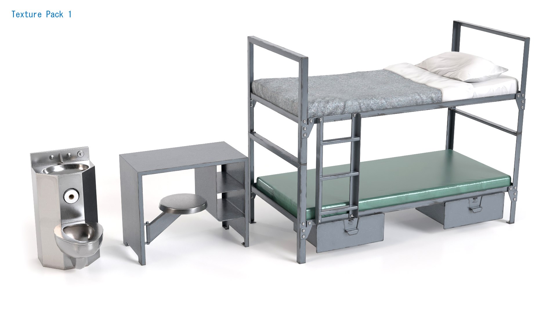 Prison Cell Pack 1 Model - TurboSquid 2404352