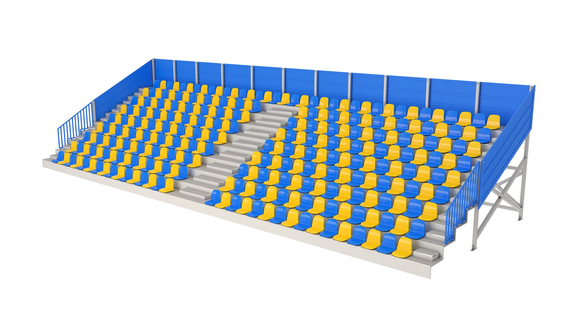 3D Model Stadium Bleacher - TurboSquid 2272020