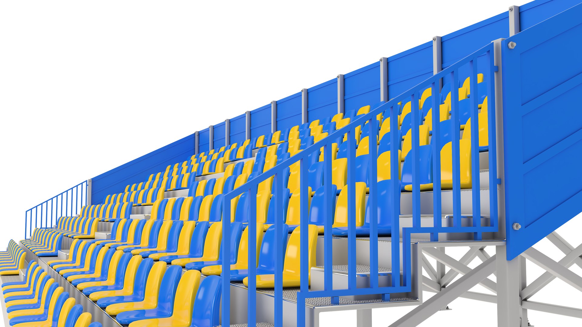 3D Model Stadium Bleacher - TurboSquid 2272020