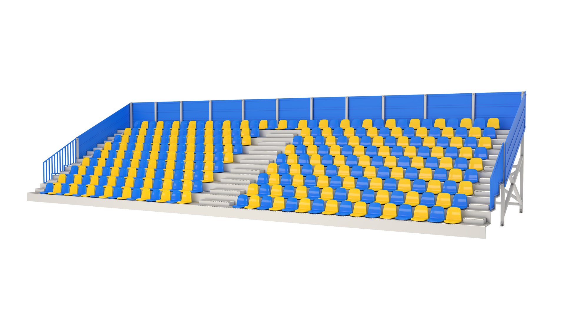 3D Model Stadium Bleacher - TurboSquid 2272020