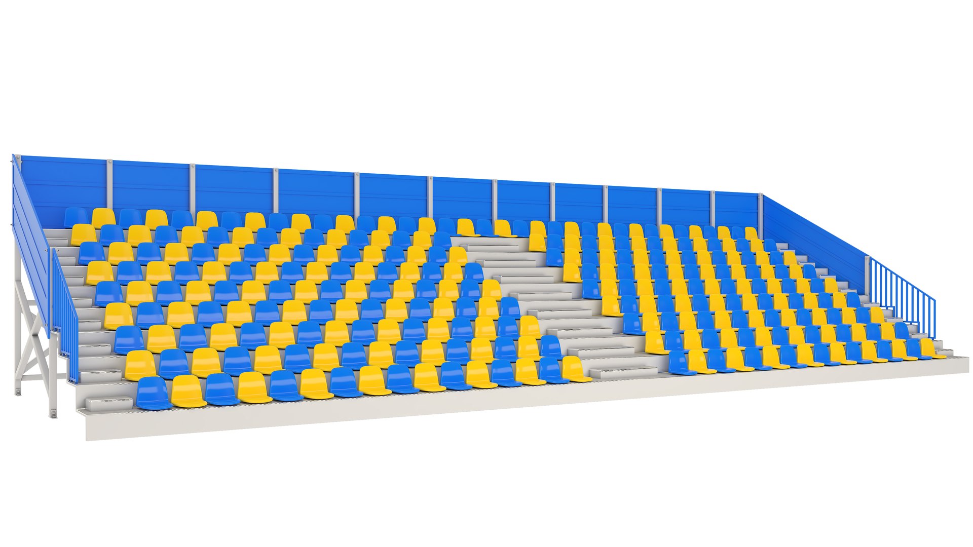 3D Model Stadium Bleacher - TurboSquid 2272020