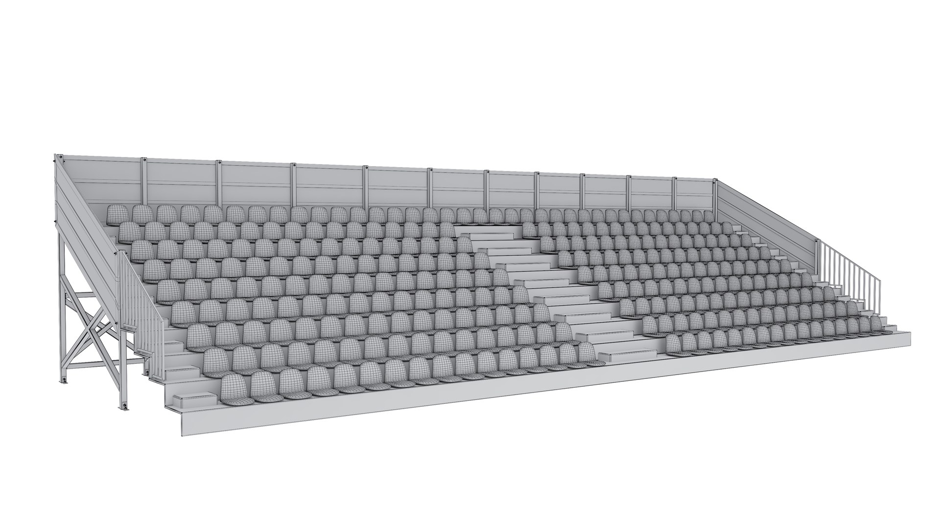 3D Model Stadium Bleacher - TurboSquid 2272020