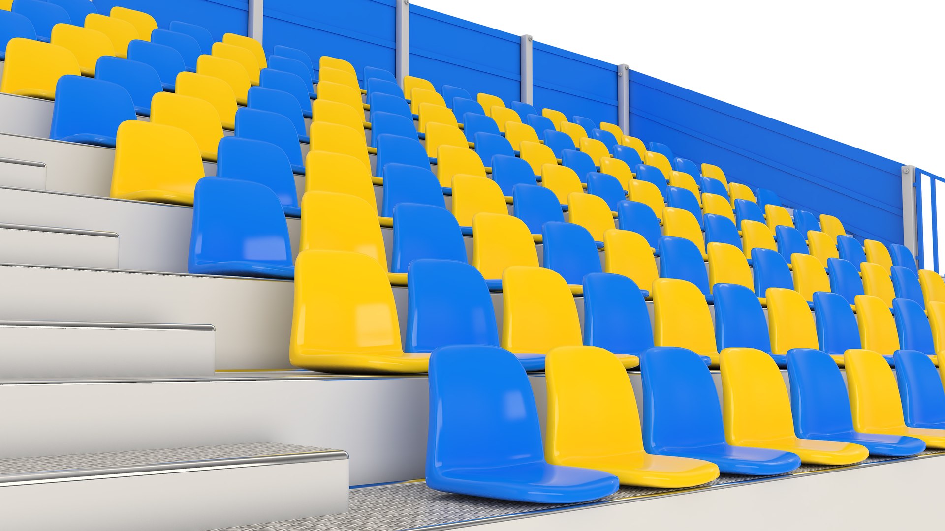 3D Model Stadium Bleacher - TurboSquid 2272020