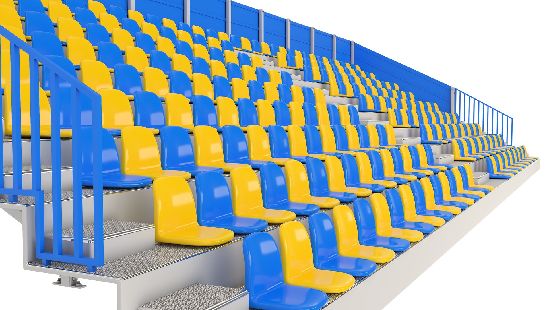 3D Model Stadium Bleacher - TurboSquid 2272020