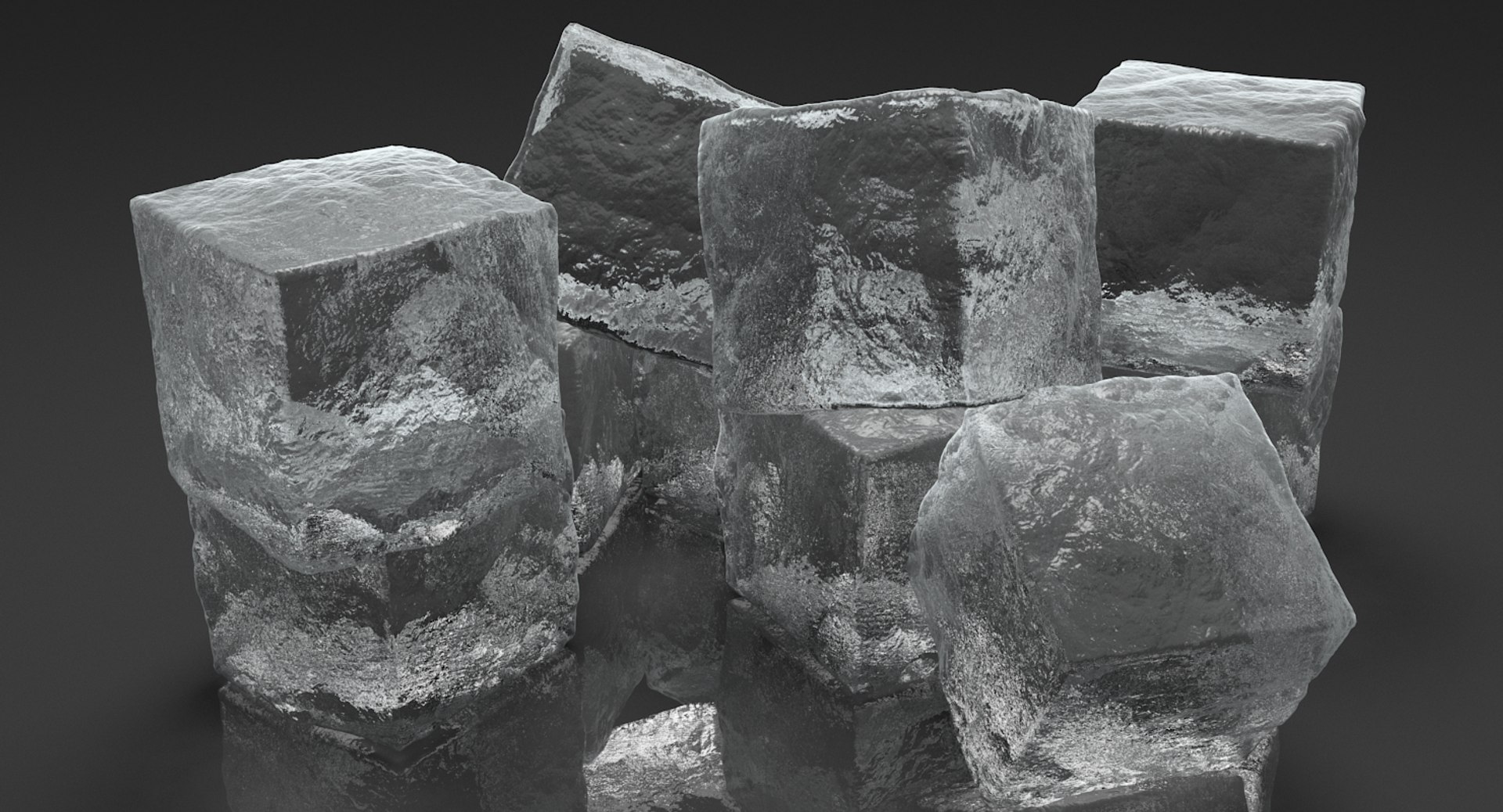 3D Ice Cubes V-ray - TurboSquid 1189025