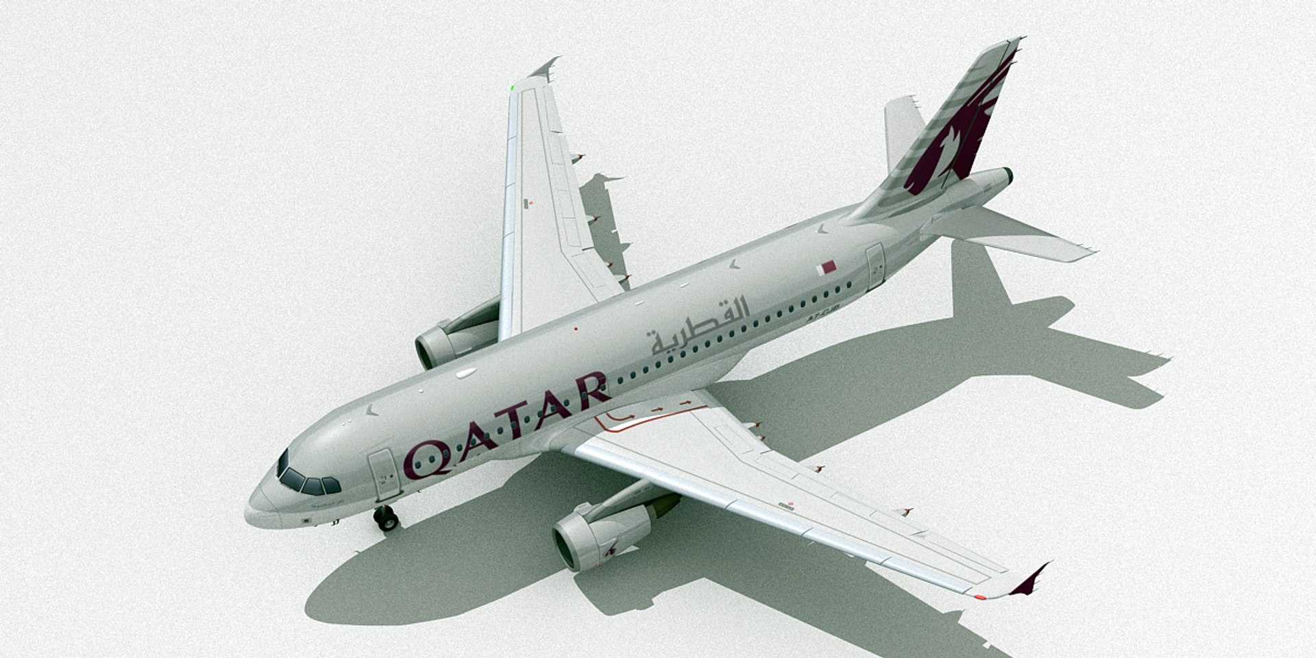 3D Airbus A319-lr Qatar Airways Model | 1147019 | TurboSquid