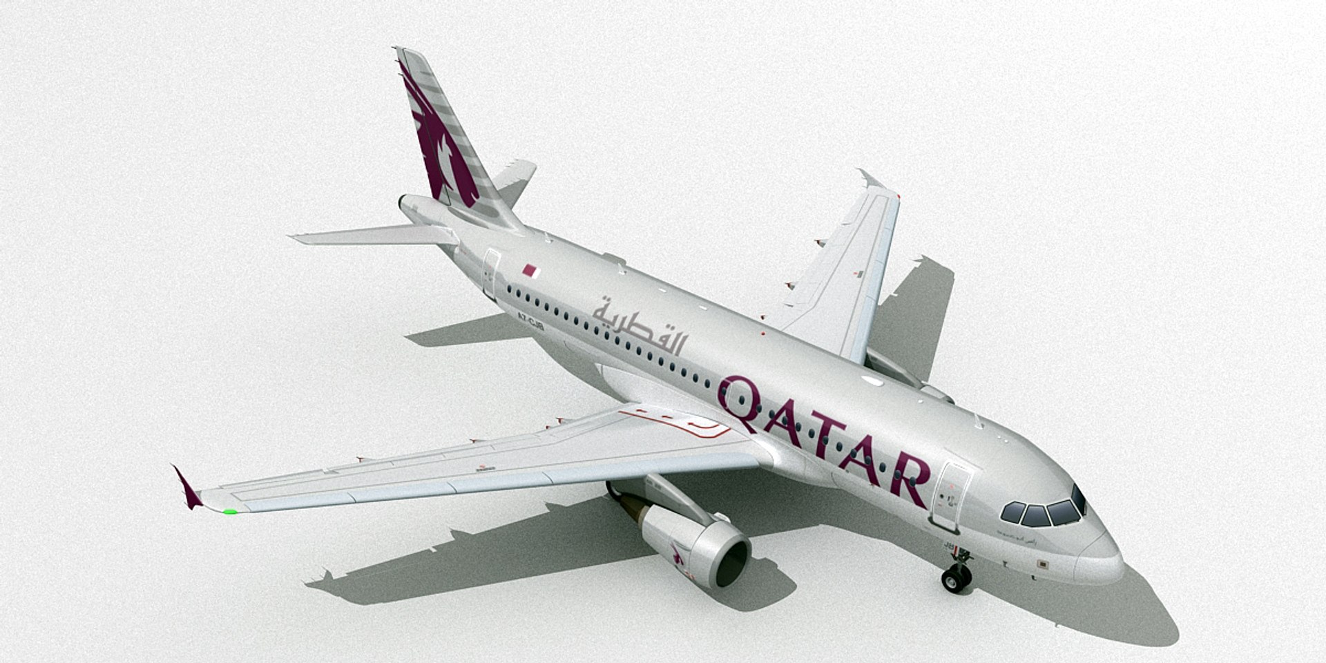 3D Airbus A319-lr Qatar Airways Model | 1147019 | TurboSquid