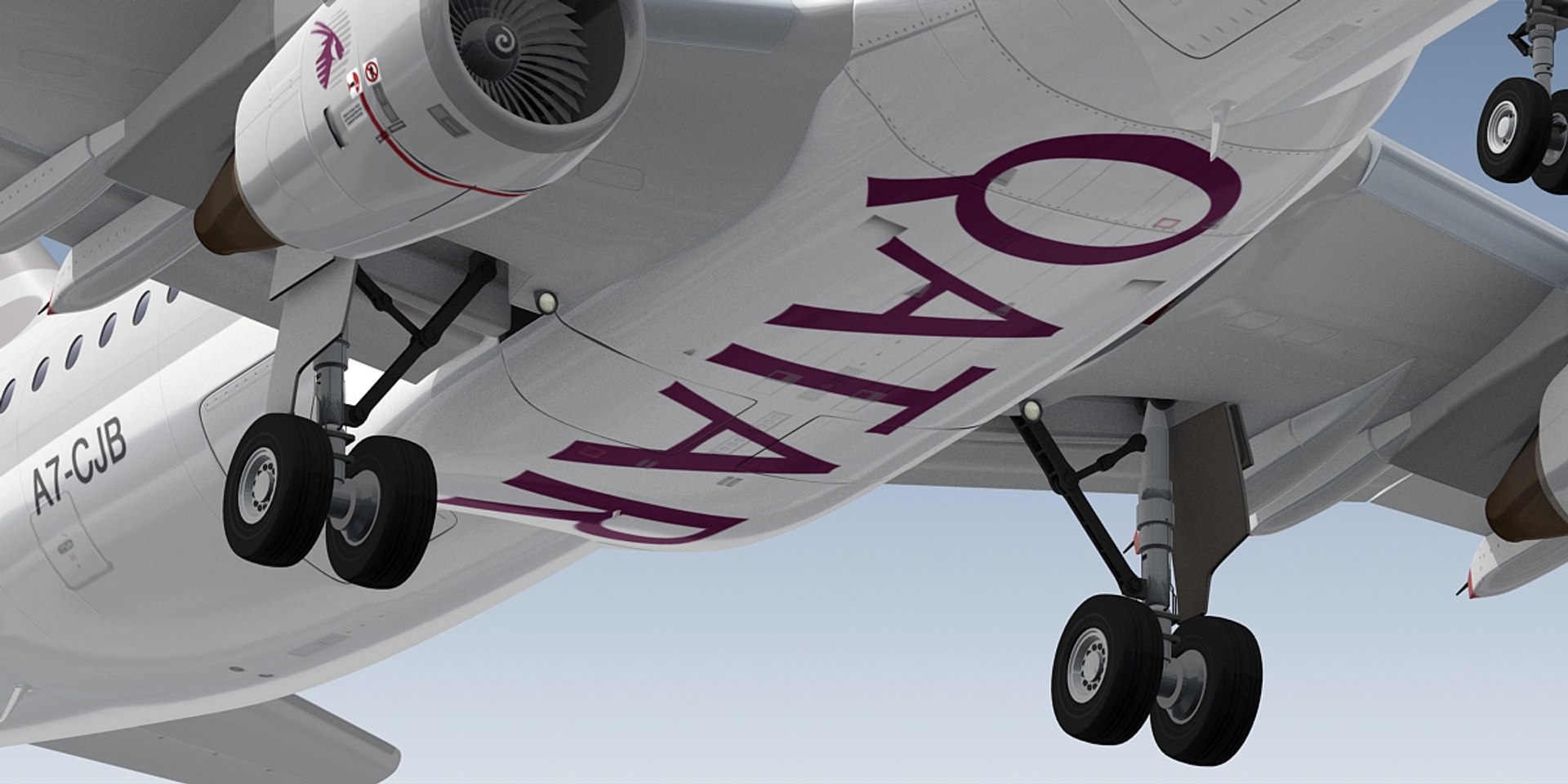 3D airbus a319-lr qatar airways model | 1147019 | TurboSquid