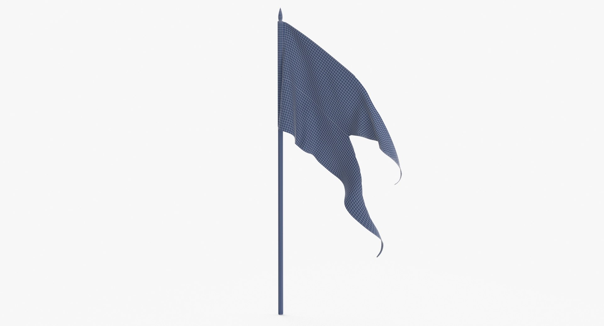 Medieval Waving Banner On Pole Red Black 3D Model - TurboSquid 1817859