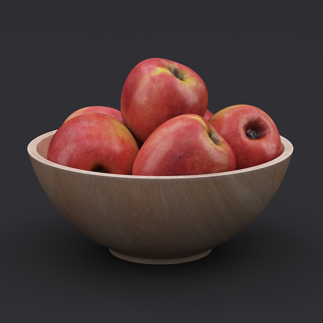 3D Model Fruit Bowl V - TurboSquid 2110542