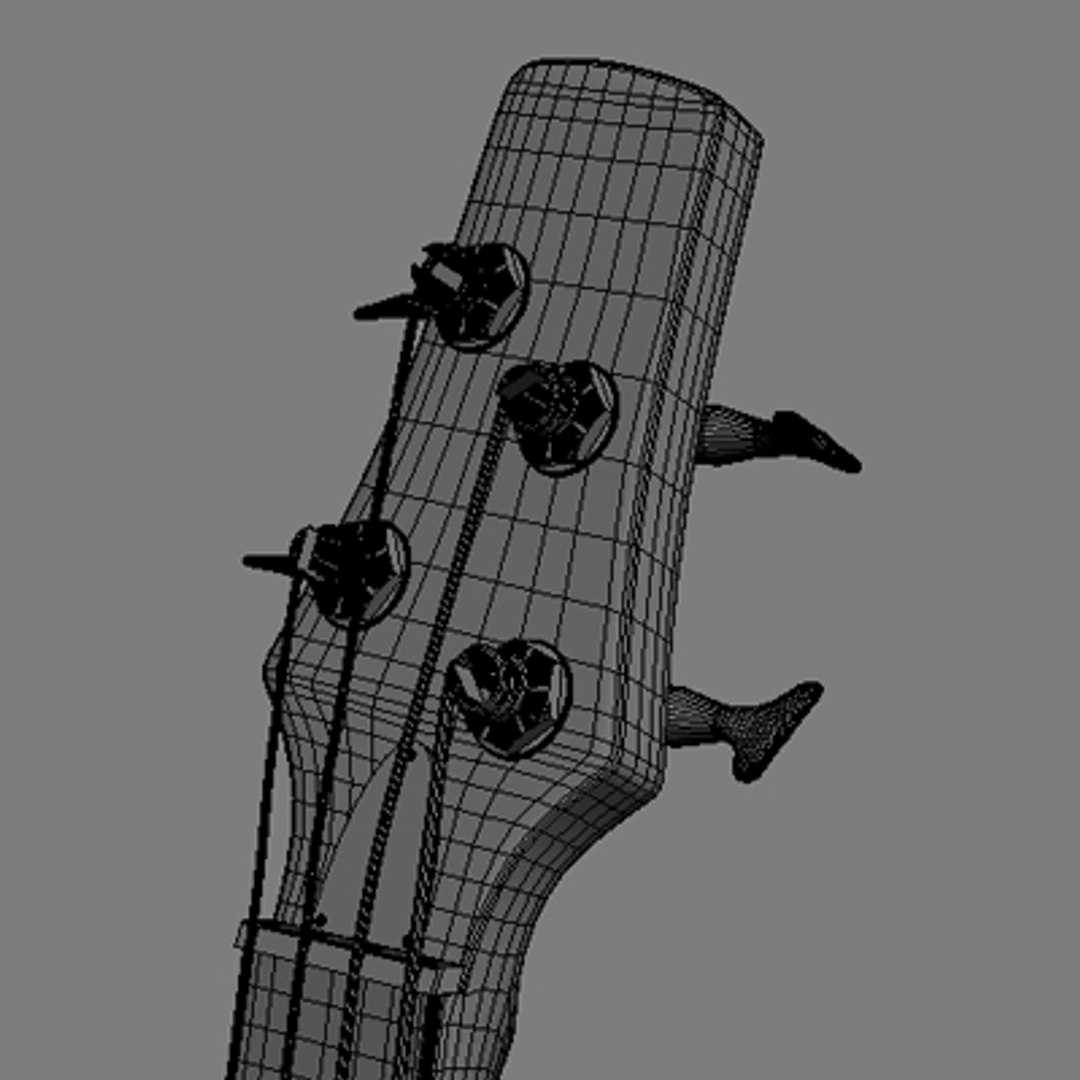 3d Bass Electric Model