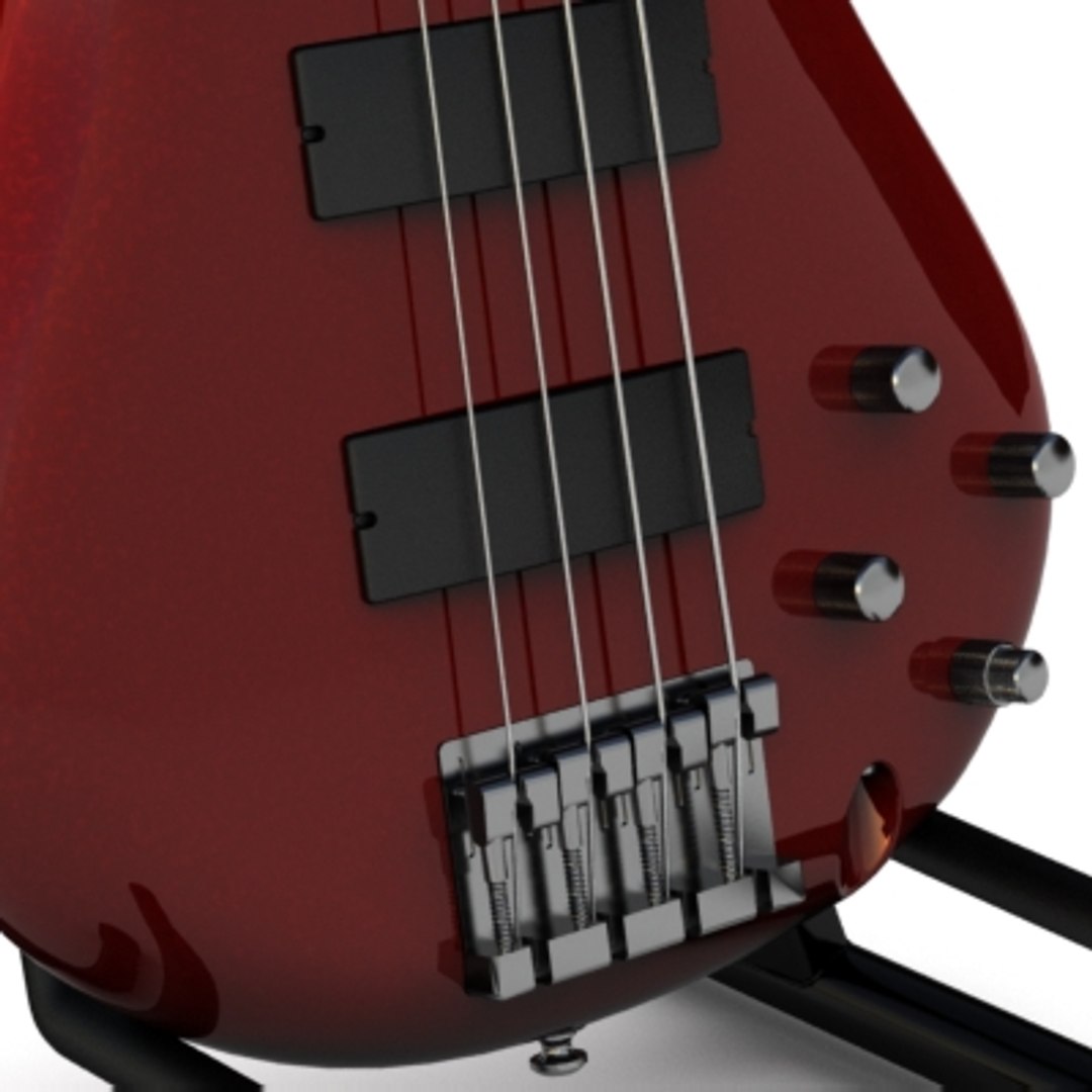 3d Bass Electric Model