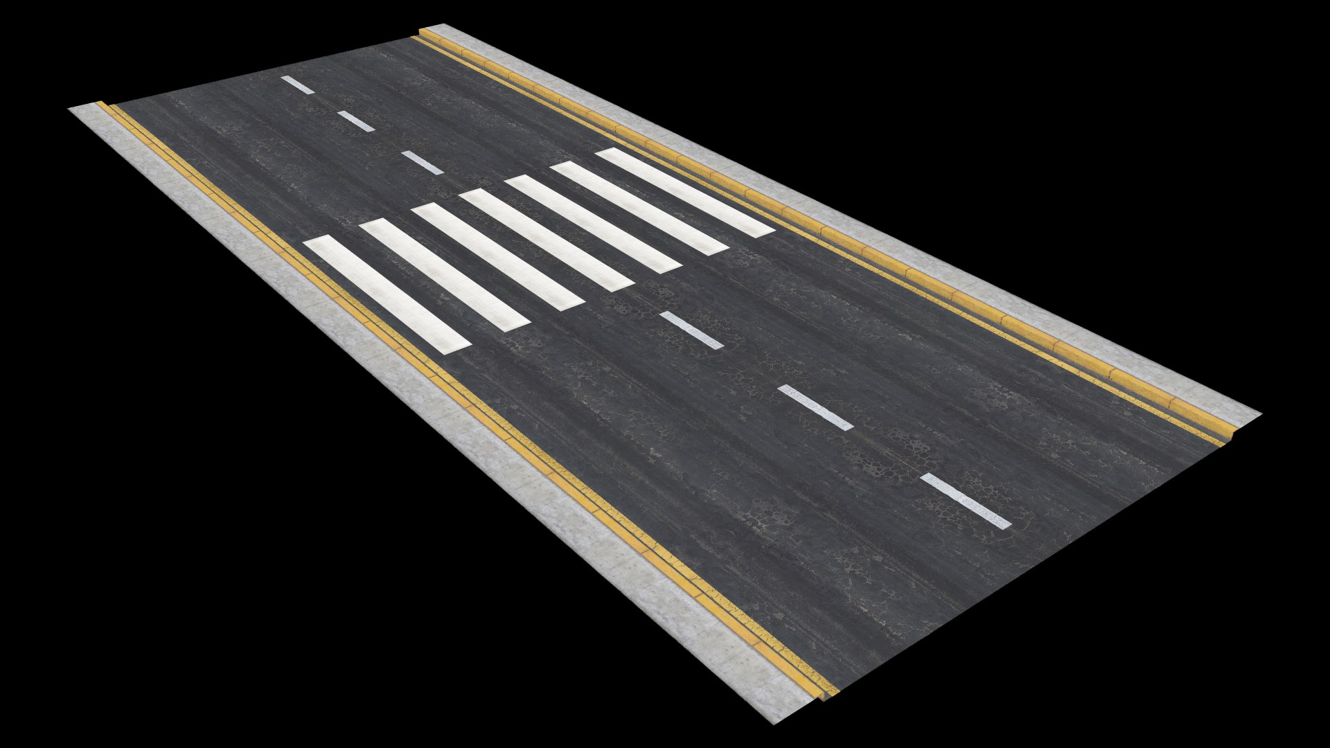 3D Roads Pack Low Poly 3D Model - TurboSquid 1827266