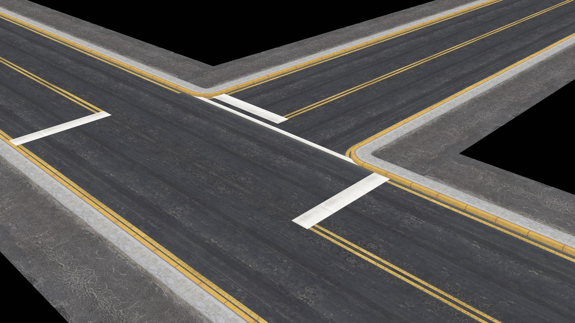 3D Roads Pack Low Poly 3D Model - TurboSquid 1827266