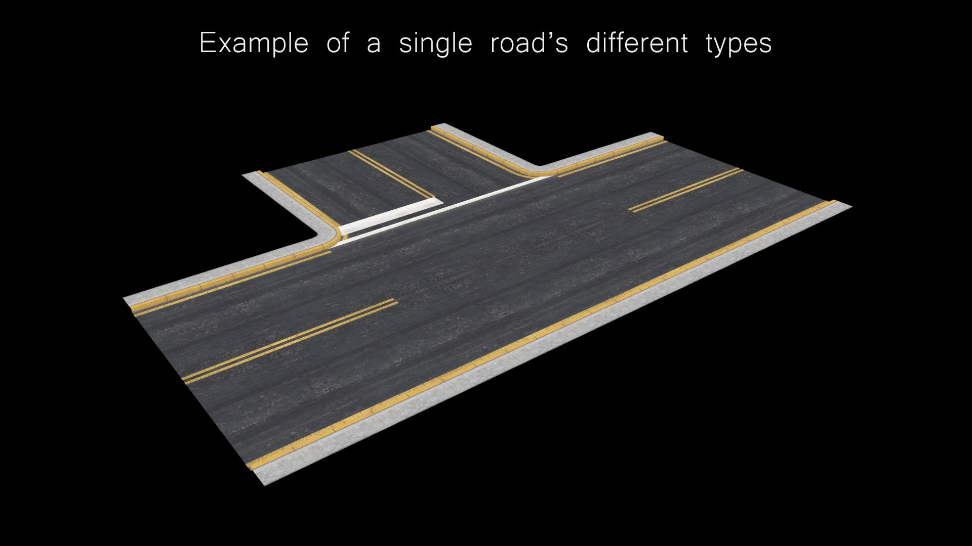 3D Roads Pack Low Poly 3D Model - TurboSquid 1827266
