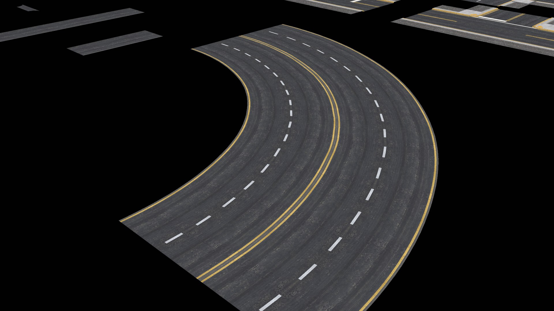 3D Roads Pack Low Poly 3D model - TurboSquid 1827266