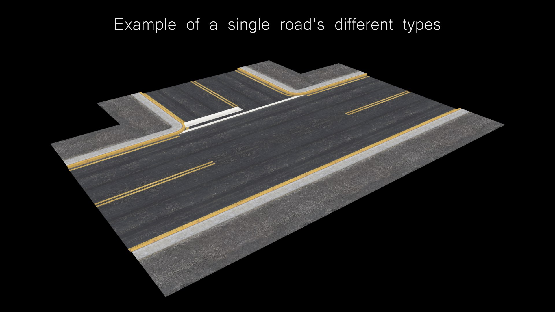 3D Roads Pack Low Poly 3D Model - TurboSquid 1827266