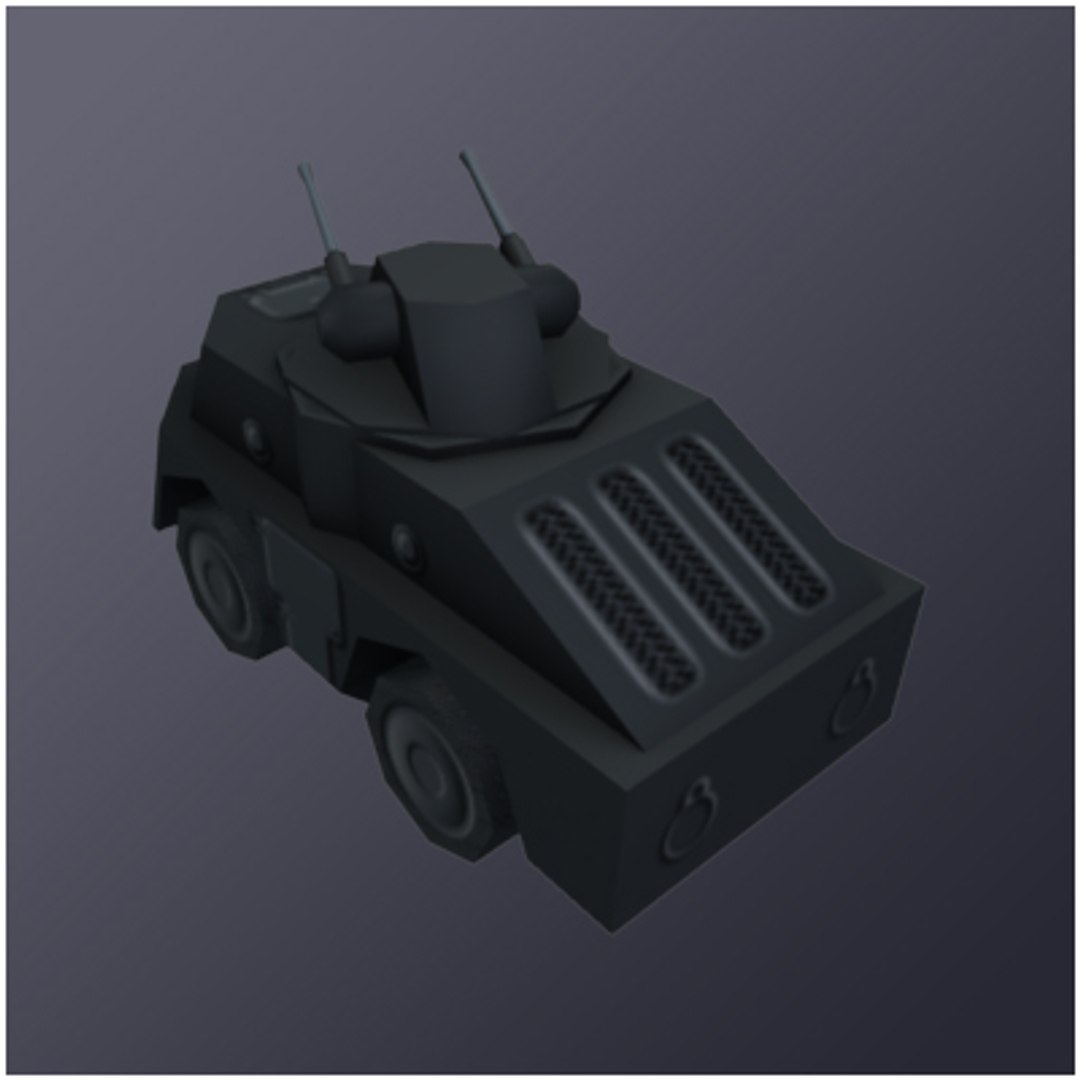 3ds Max Scout Car Vehicle