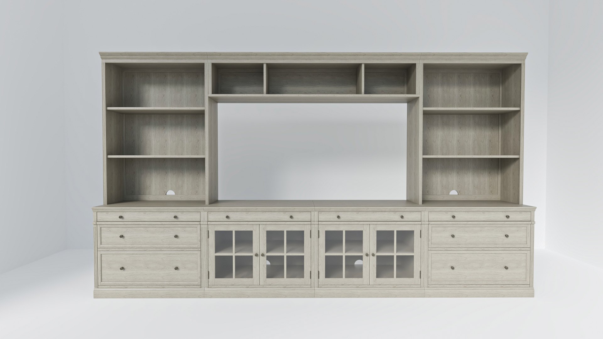 Livingston 7-teiliges Entertainment-Center, 140 Zoll 3D-Modell ...