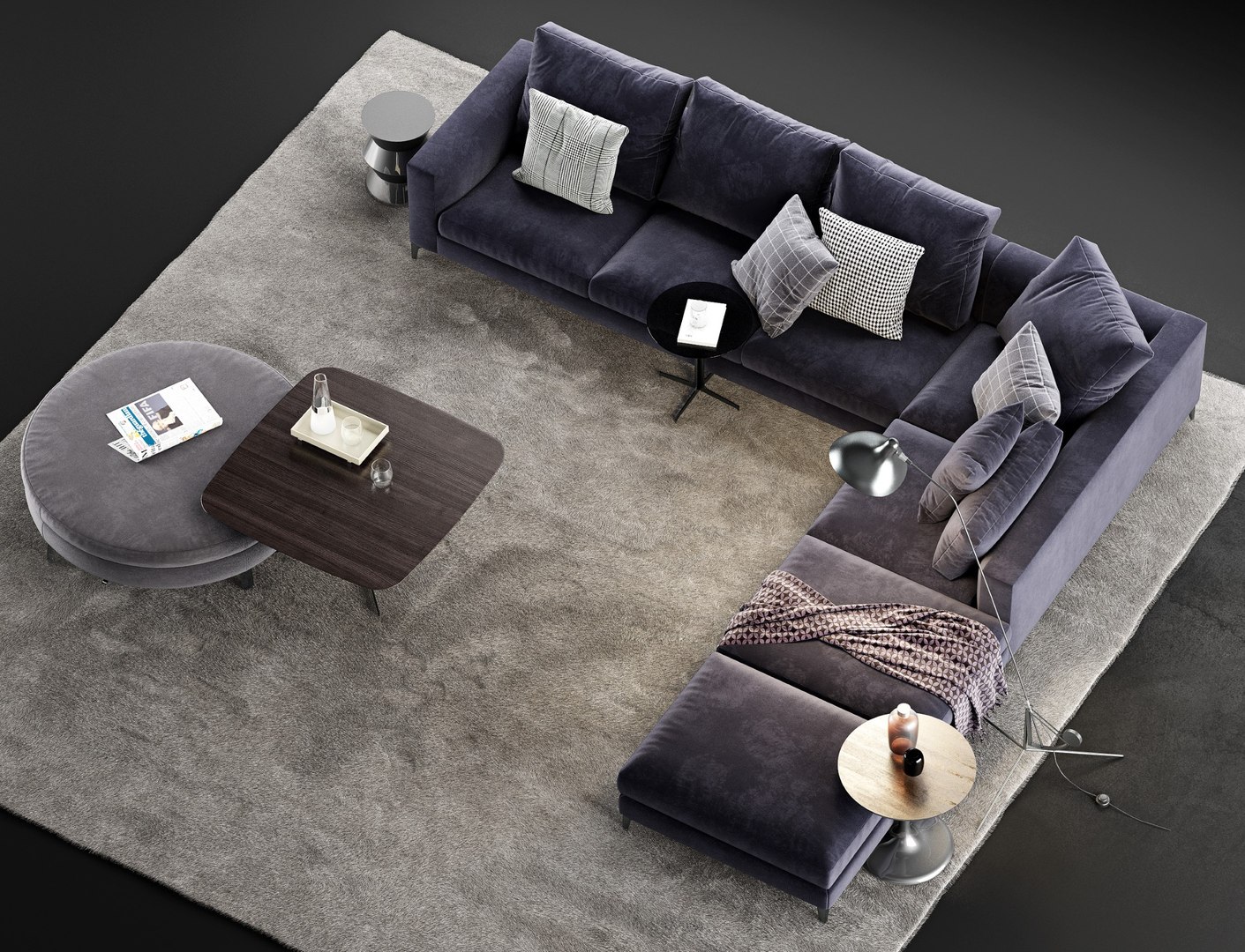 Minotti Andersen Sofa 5 3D Model - TurboSquid 1326411