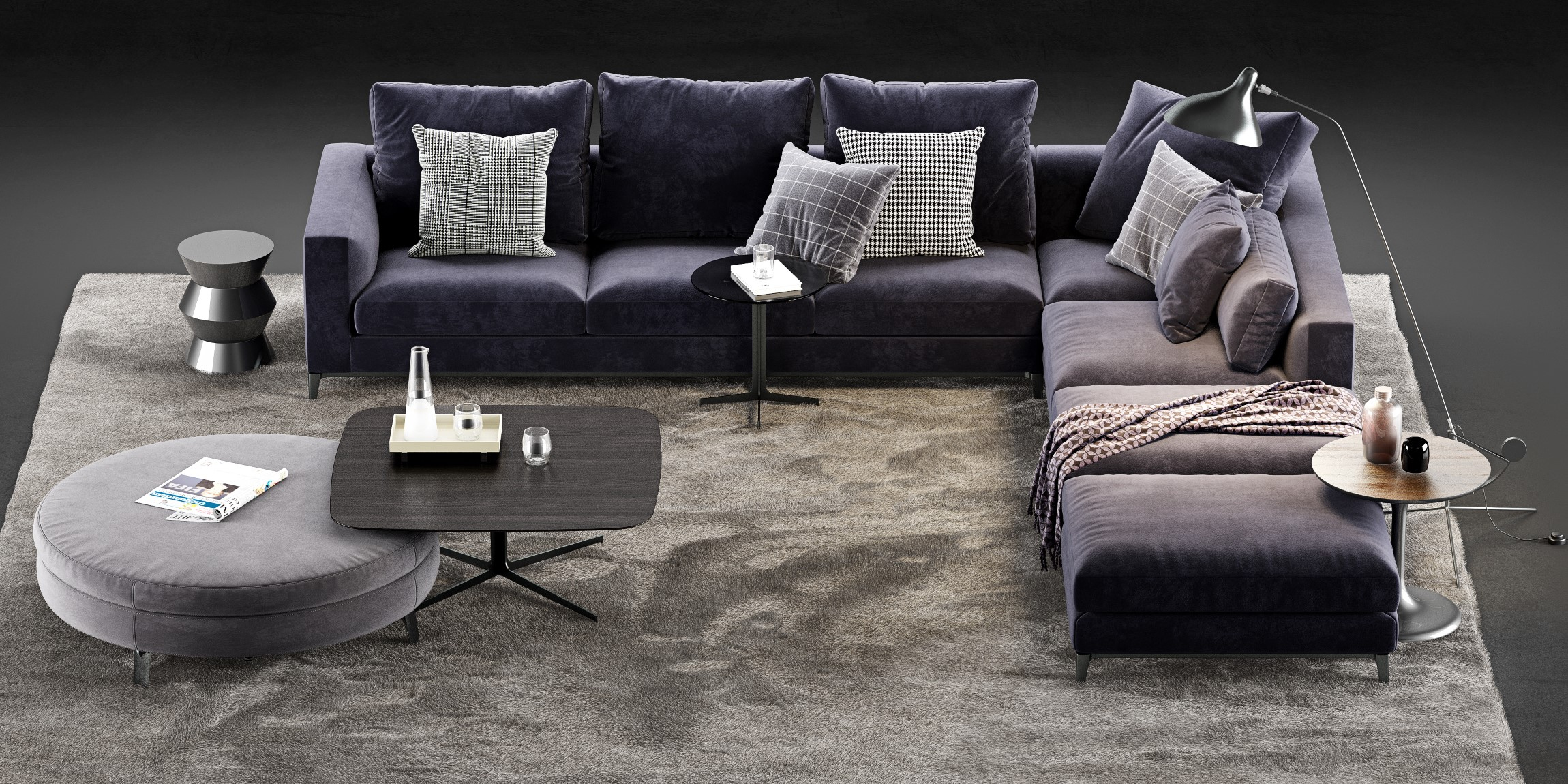 Minotti andersen sofa 5 3D model - TurboSquid 1326411