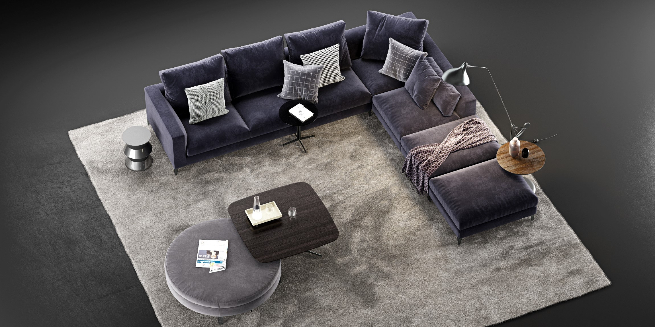 Minotti andersen sofa 5 3D model - TurboSquid 1326411