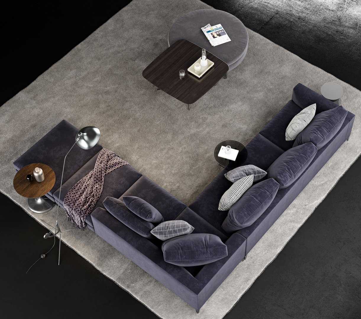 Minotti Andersen Sofa 5 3D Model - TurboSquid 1326411