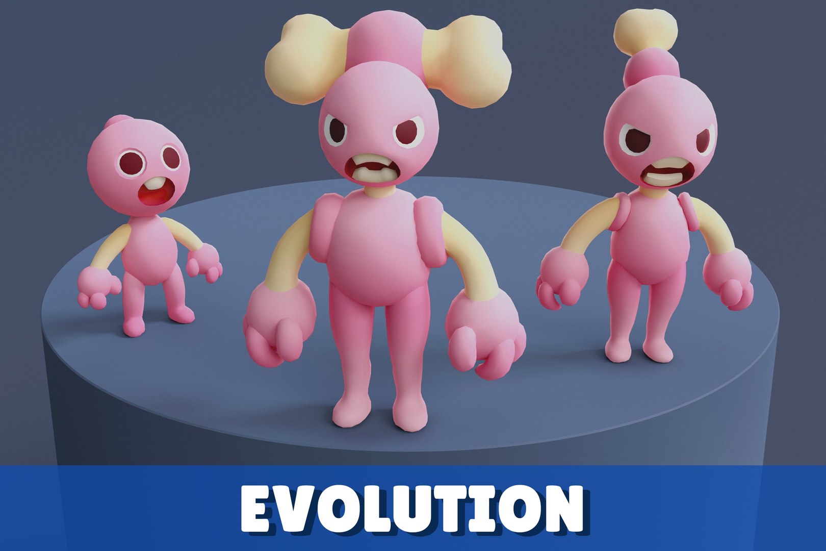 3D Cartoon Monsters Pack 05 - TurboSquid 2160685