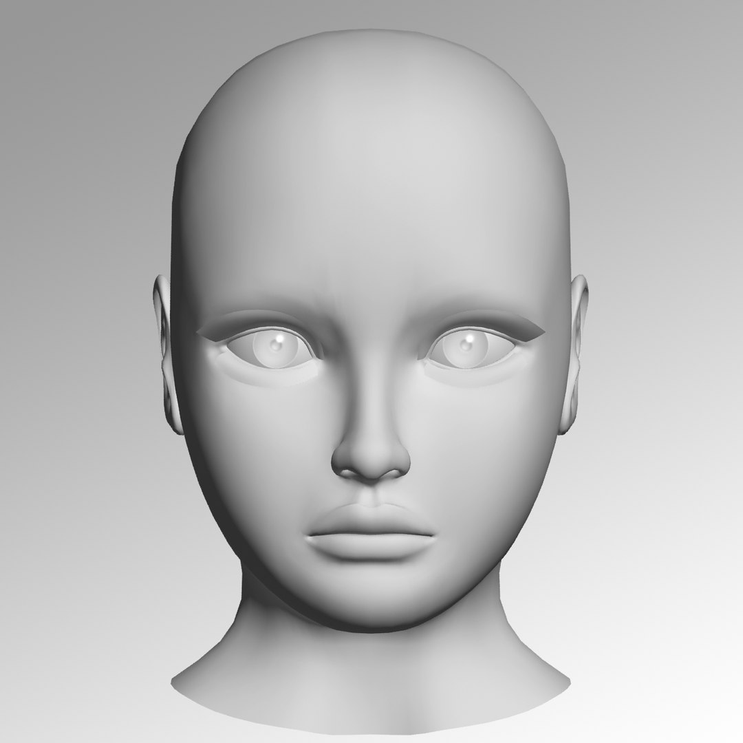 3d Model Girl Head