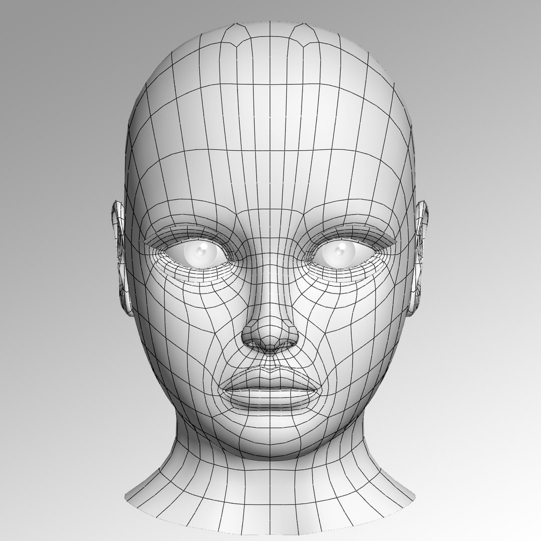 3d Model Girl Head