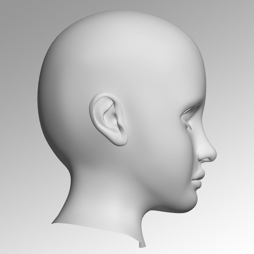 3d Model Girl Head